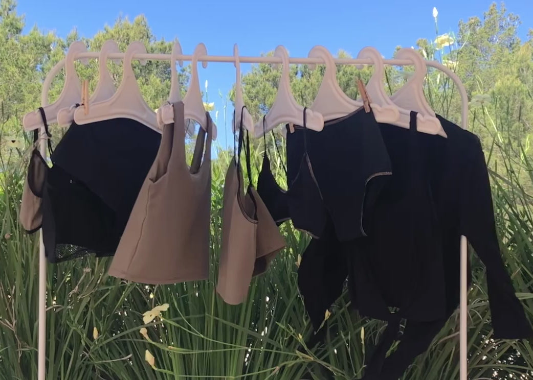 Ecological and sustainable fashion and underwear. Organic cotton t ...